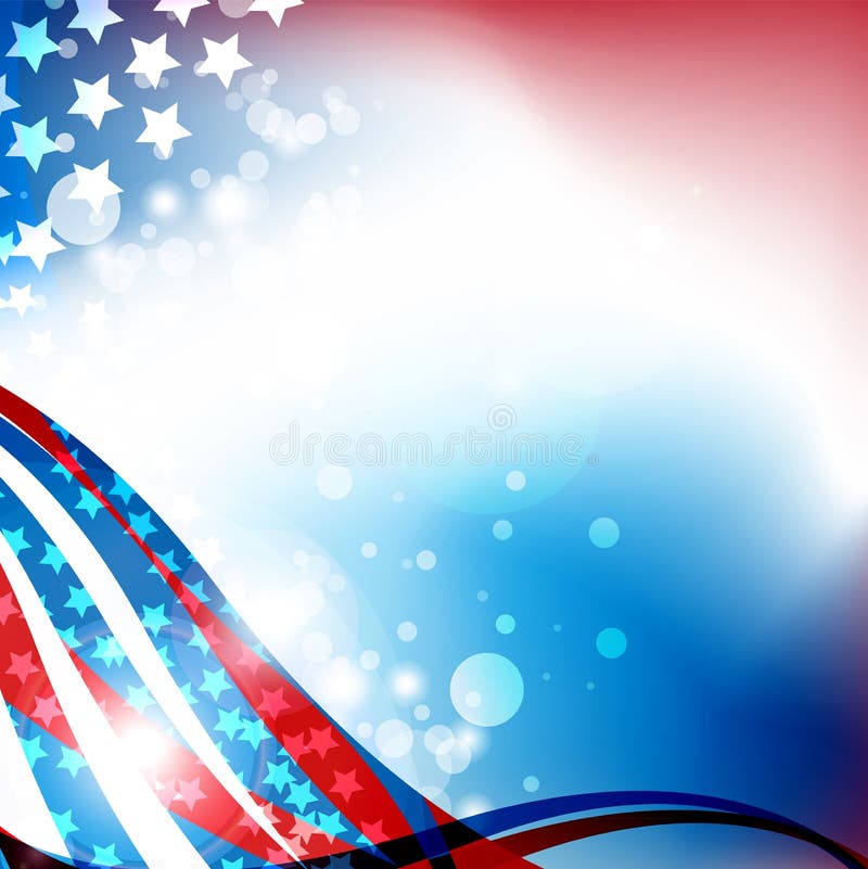 Independence Day Abstract Background Stock Vector - Illustration of ...