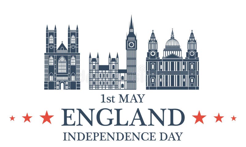 Independence Day. England stock vector. Illustration of collection ...
