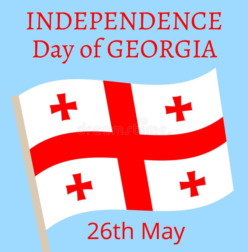 Independence Day of Georgia Stock Vector - Illustration of patriotic ...