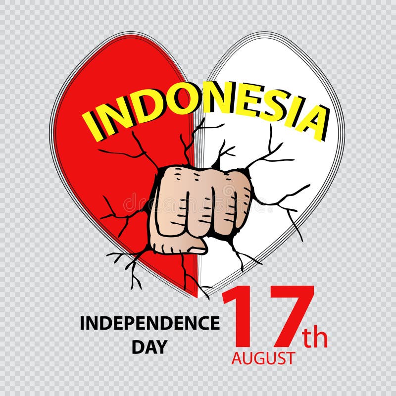 Independence Day of Indonesia. Stock Illustration - Illustration of ...