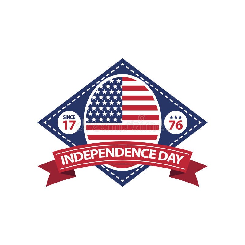 Independence Day Label. Vector Illustration Decorative Design Stock ...