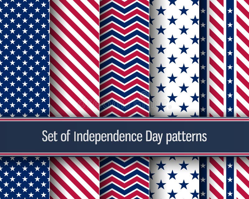 Independence day patterns stock vector. Illustration of july - 71668675