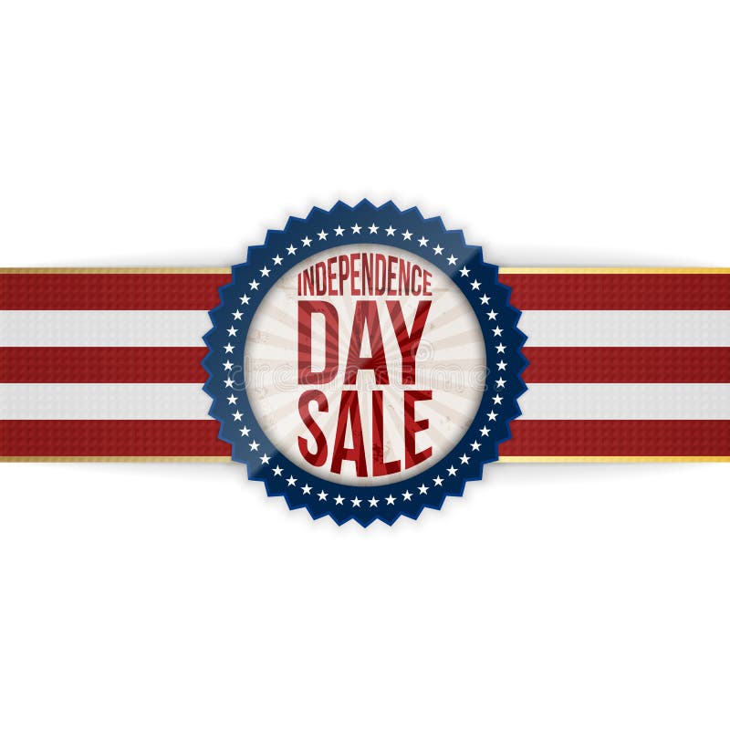 Independence Day Sale Patriotic Emblem Stock Vector - Illustration of ...