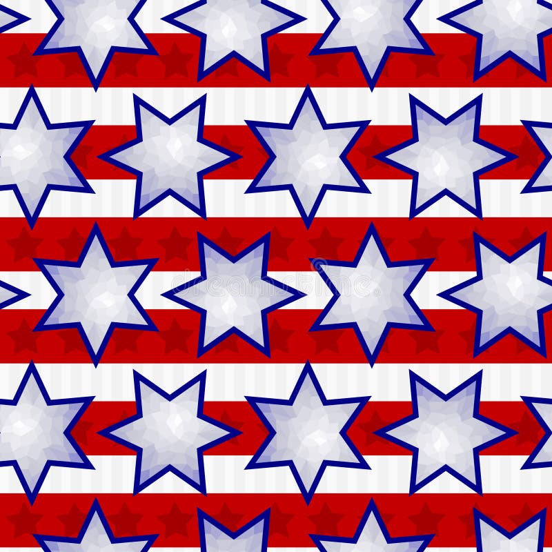Independence Day Seamless Background Tile Stock Vector - Illustration ...