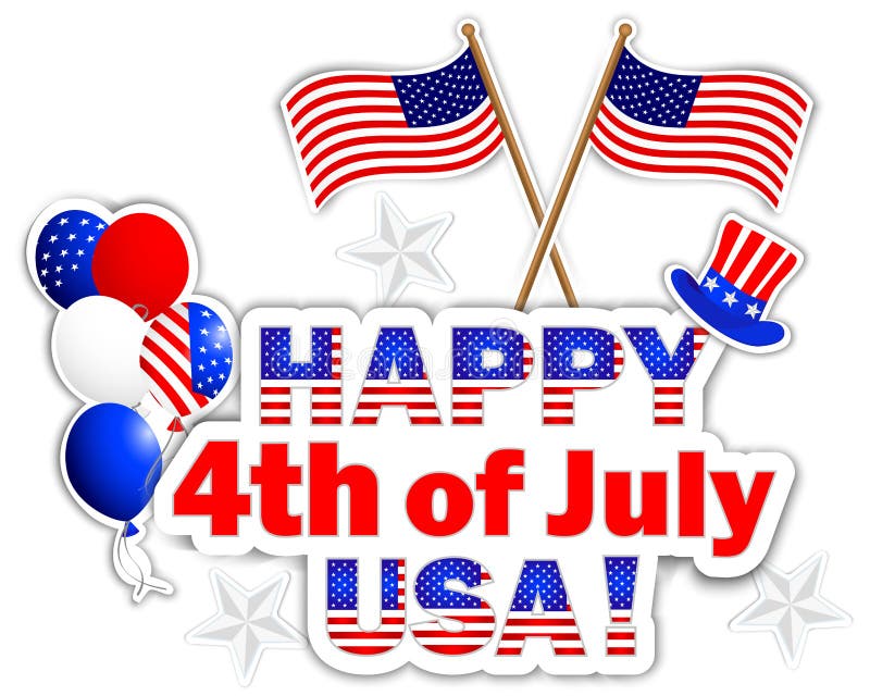 Independence Day Stickers. stock vector. Illustration of design - 25500307