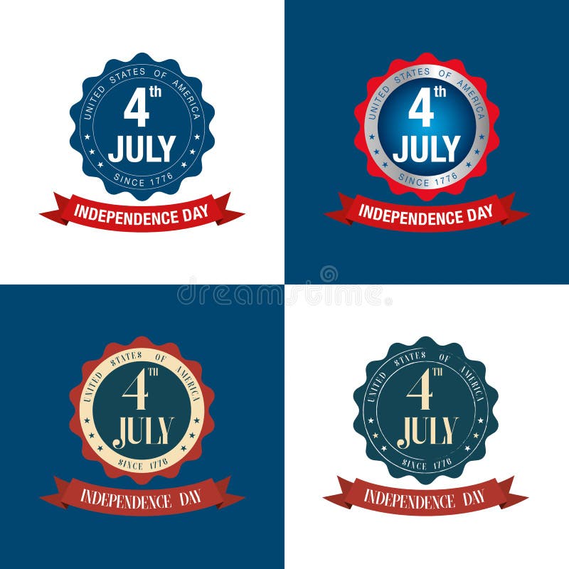 Independence Day 4 Th July. Happy Independence Day Stock Vector ...