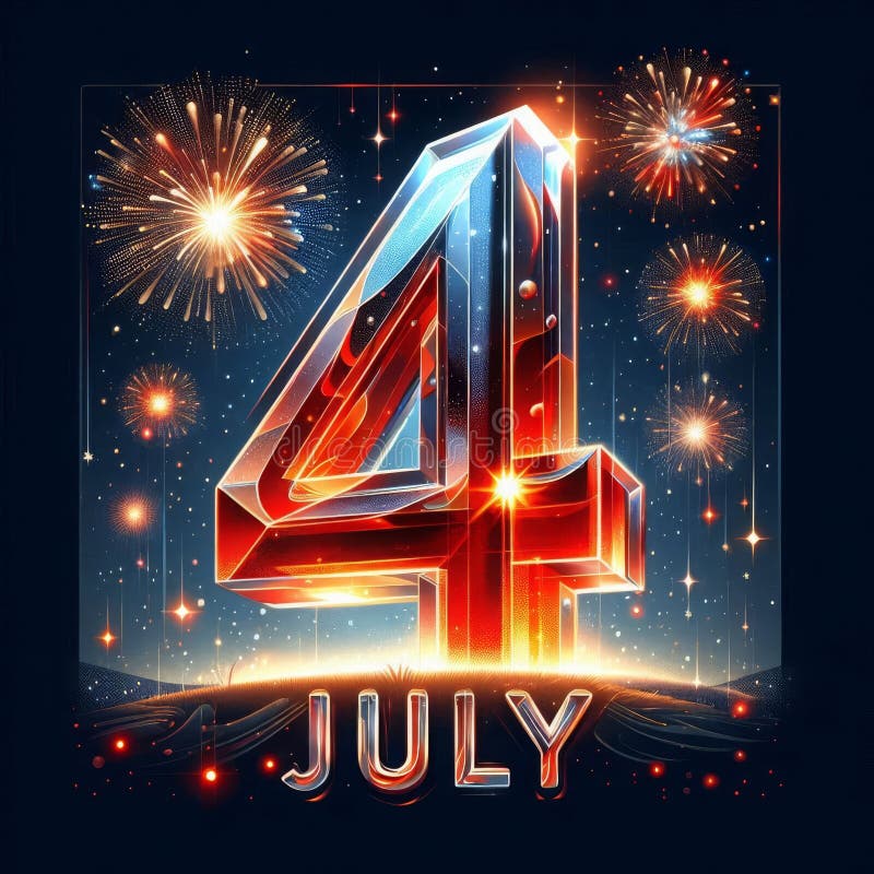 Independence Day Fireworks National Festival Stock Vector ...