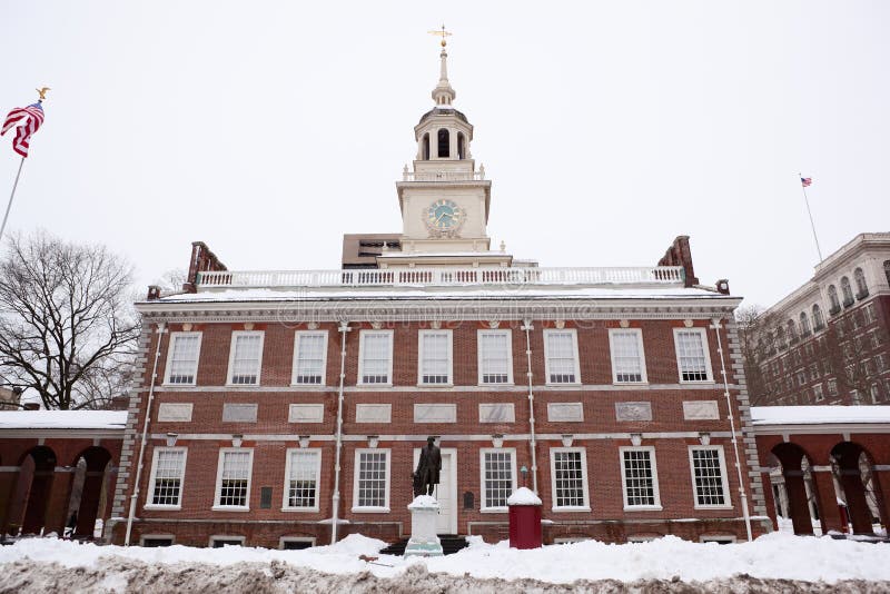 Independence Hall, Historical Landmark in Philadel Stock Image - Image ...