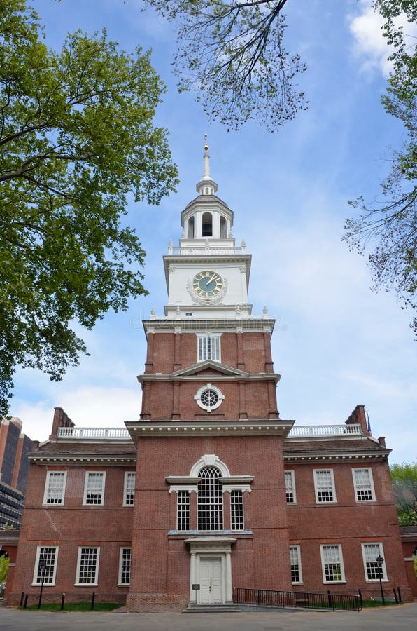 Independence Hall stock photo. Image of federal, brick - 1098148
