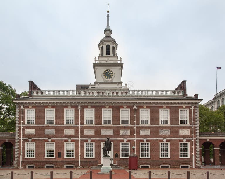 Independence Hall Philadelphia Stock Image - Image of building, facade ...