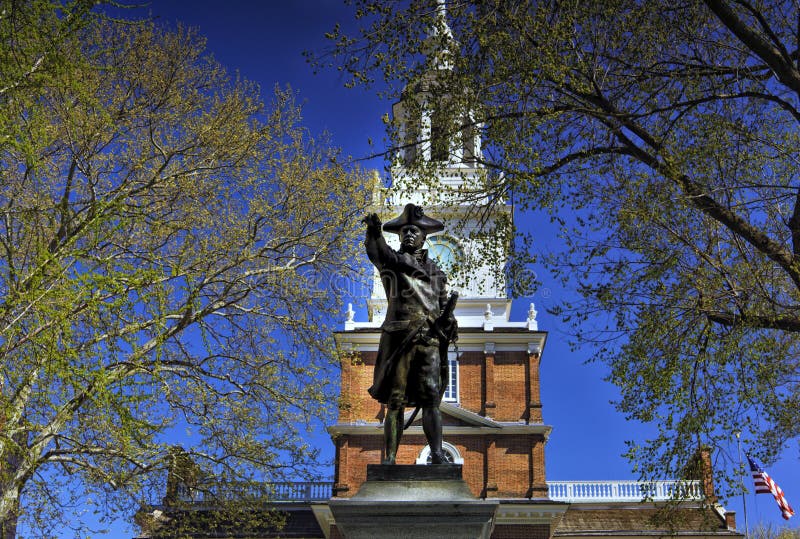 Independence Hall in Philadelphia Stock Image - Image of sunset, storm ...