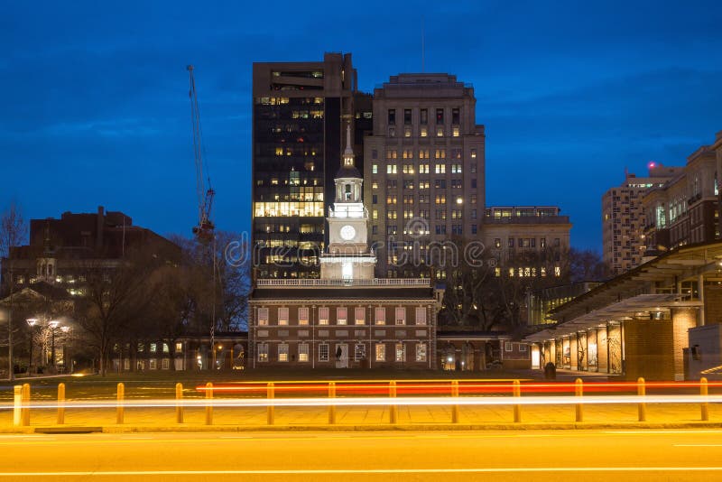 Independence Hall Fireworks Stock Image - Image of clock, hall: 10839151