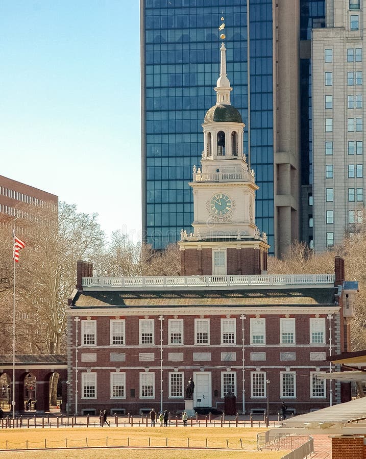 Independence Hall Philly stock image. Image of second - 68640003