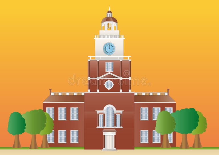 Independence Hall Stock Illustrations – 323 Independence Hall Stock ...