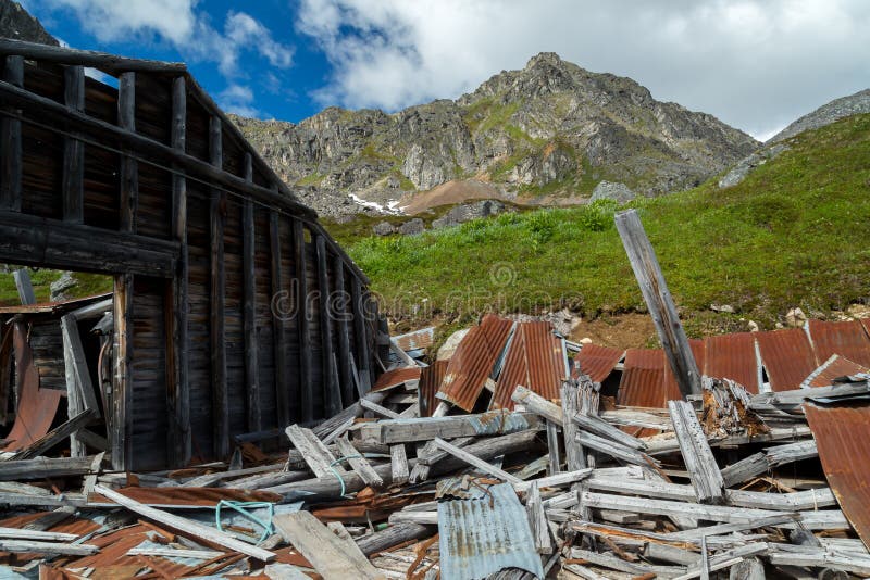 Independence Mine in Alaska Stock Photo - Image of sightseeing ...