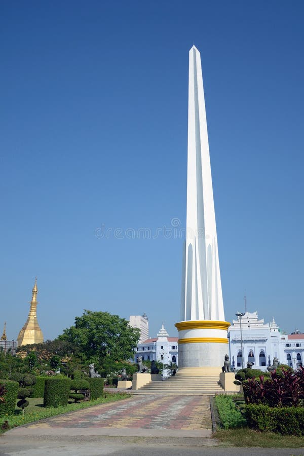 Independence Monument stock photo. Image of myanmar, park - 22597482
