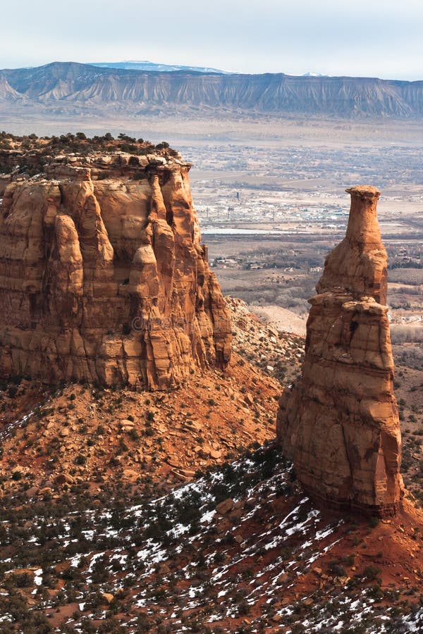 Independence Rock, Colorado National Monument Stock Image - Image of ...