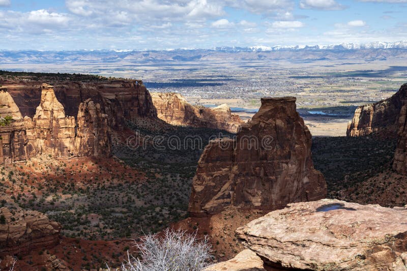 Independence Monument with Light Effects from Broken Clouds Stock Image ...