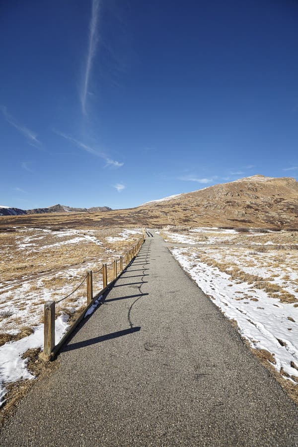 Independence Pass Mountain Footpath, Colorado, USA. Stock Photo - Image ...
