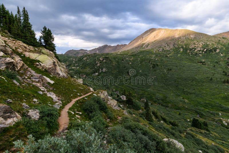 Independence Pass Trail stock photo. Image of vally - 127827940