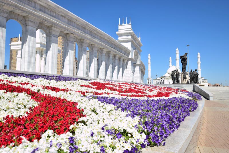 Independence Square in Astana Editorial Image - Image of places, street ...