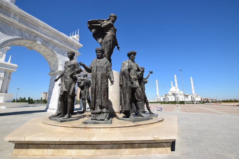 Independence Square in Astana Editorial Stock Photo - Image of arts ...