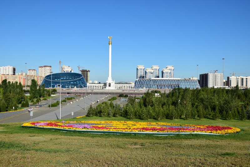 Independence Square in Astana Editorial Image - Image of historical ...