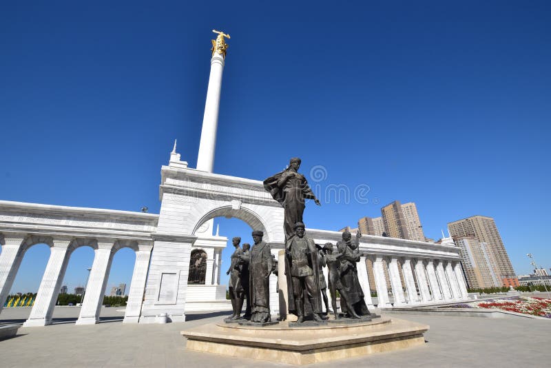 Independence Square in Astana Editorial Image - Image of beautiful ...