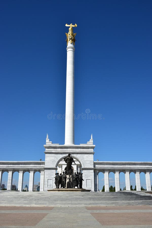 Independence Square in Astana Editorial Image - Image of astana ...