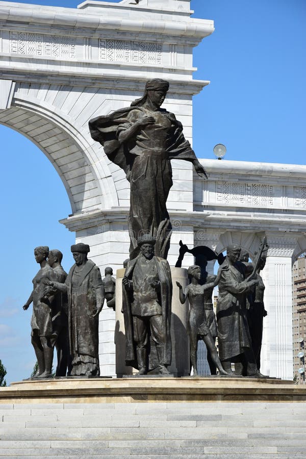 Independence Square in Astana Editorial Stock Image - Image of style ...