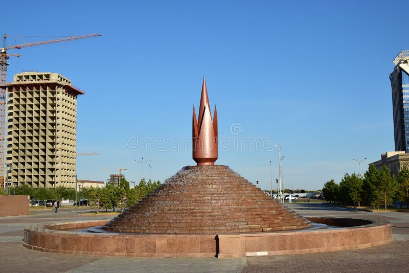 Independence Square in Astana Editorial Photo - Image of beautiful ...