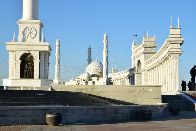 Independence Square in Astana Editorial Photography - Image of street ...