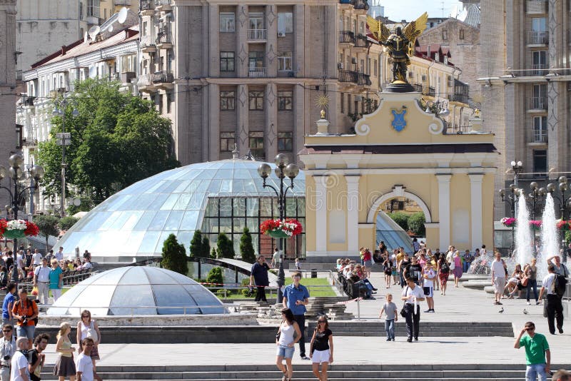 Independence Square, Euromaidan in Kiev, Ukraine Editorial Photo ...