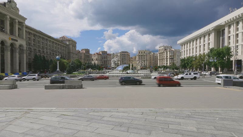 Independence Square in Kyiv Also Known As Maidan Nezalezhnosti, Ukraine ...