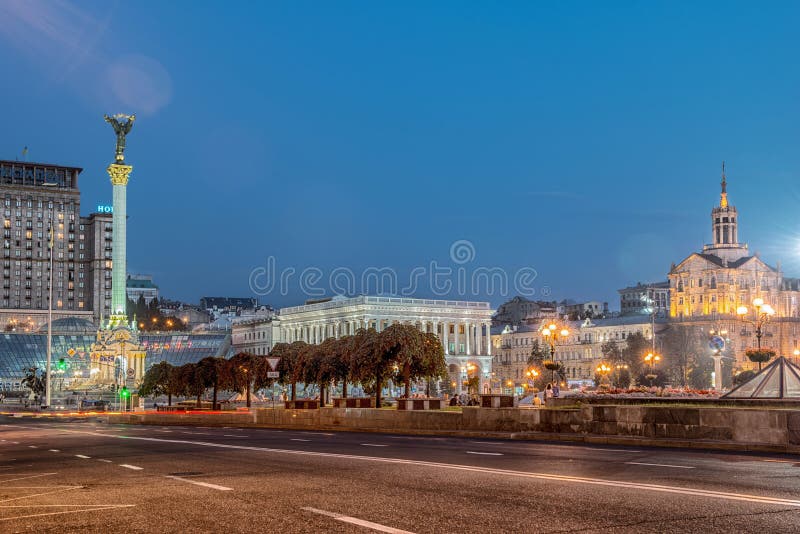 Independence Square, the Main Square of Kyiv Editorial Image - Image of ...