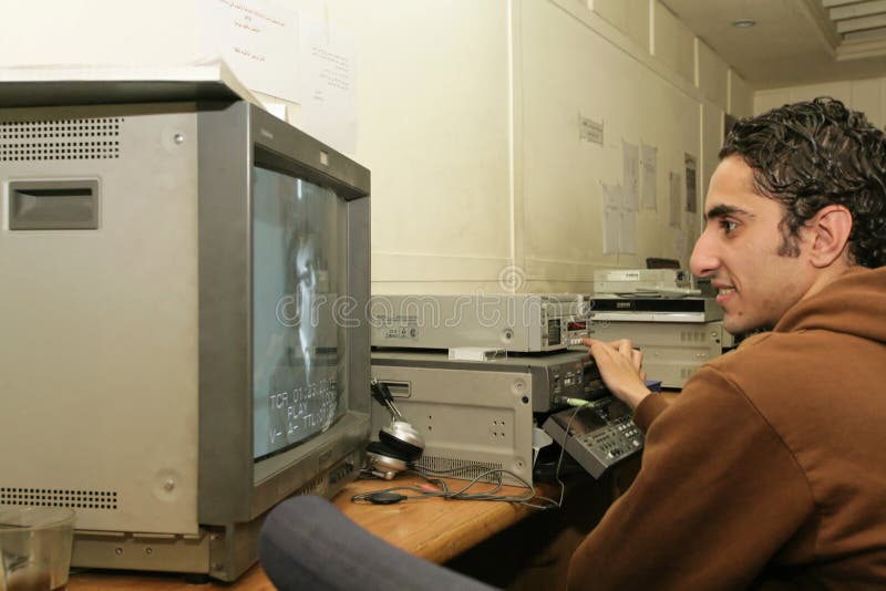 An Independent Iraqi Television Station, Cario Editorial Photography ...