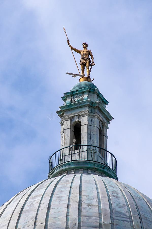The Independent Man, Statehouse, Rhode Island. Editorial Photography ...