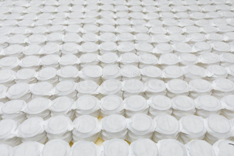 Independent Pocket Spring Mattress Bed Base Foundation Stock Photo ...