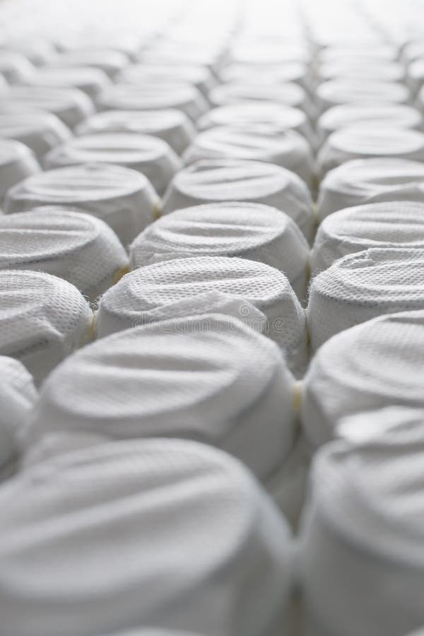 Independent Pocket Spring Mattress Bed Base Foundation Stock Photo ...