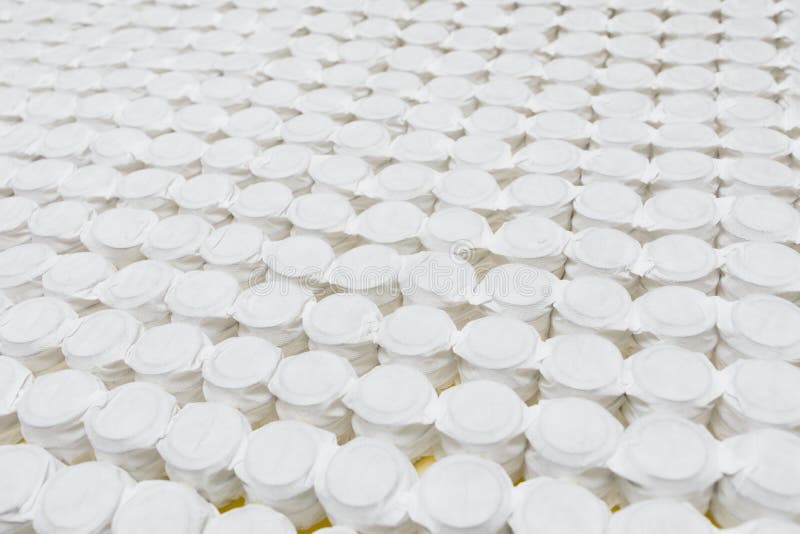 Independent Pocket Spring Mattress Bed Base Foundation Stock Image ...