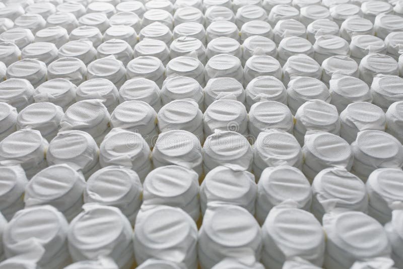 Independent Pocket Spring Mattress Bed Base Foundation Stock Photo ...