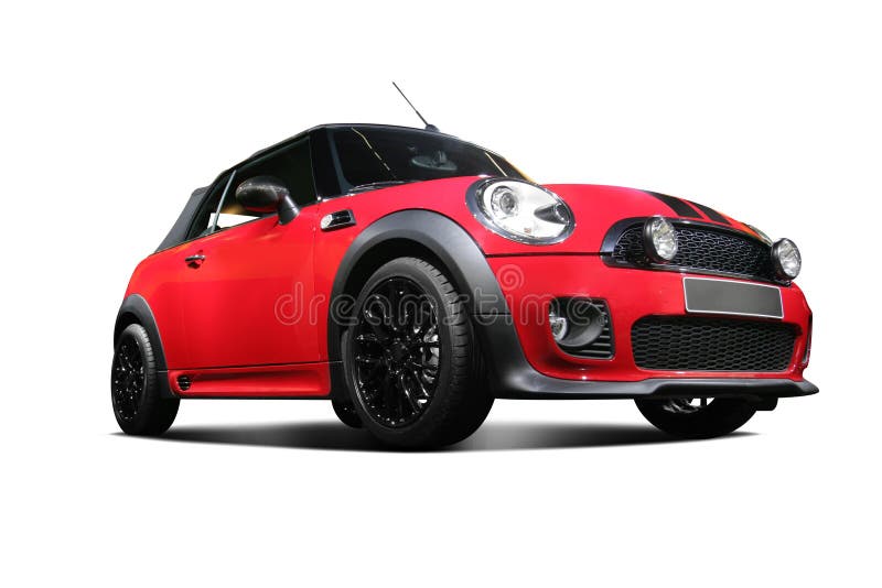 A Independent White Static Car in White Background Stock Image - Image ...