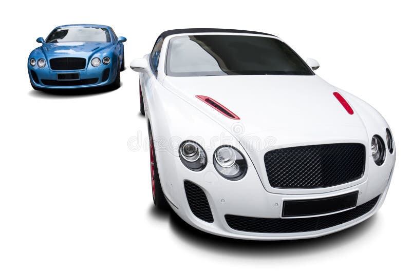 A Independent White Static Car in White Background Stock Image - Image ...