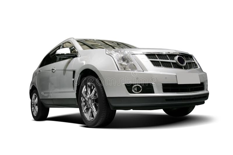 A Independent White Static Car in White Background Stock Image - Image ...