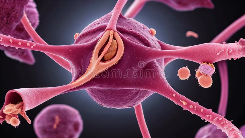An InDepth Microscopic View of a Neuron Alongside Its Synaptic ...