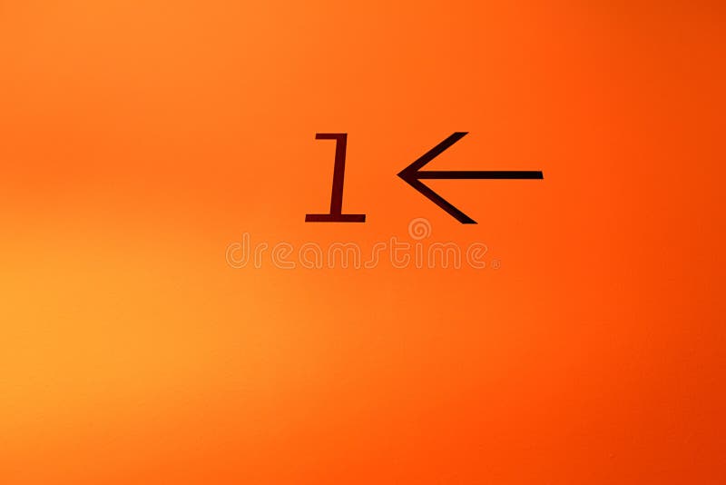 Index arrow on the wall stock photo. Image of arrow, sign - 77543492