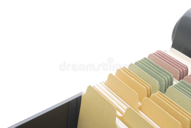 Index Cards Closeup stock photo. Image of business, yellow - 8010336