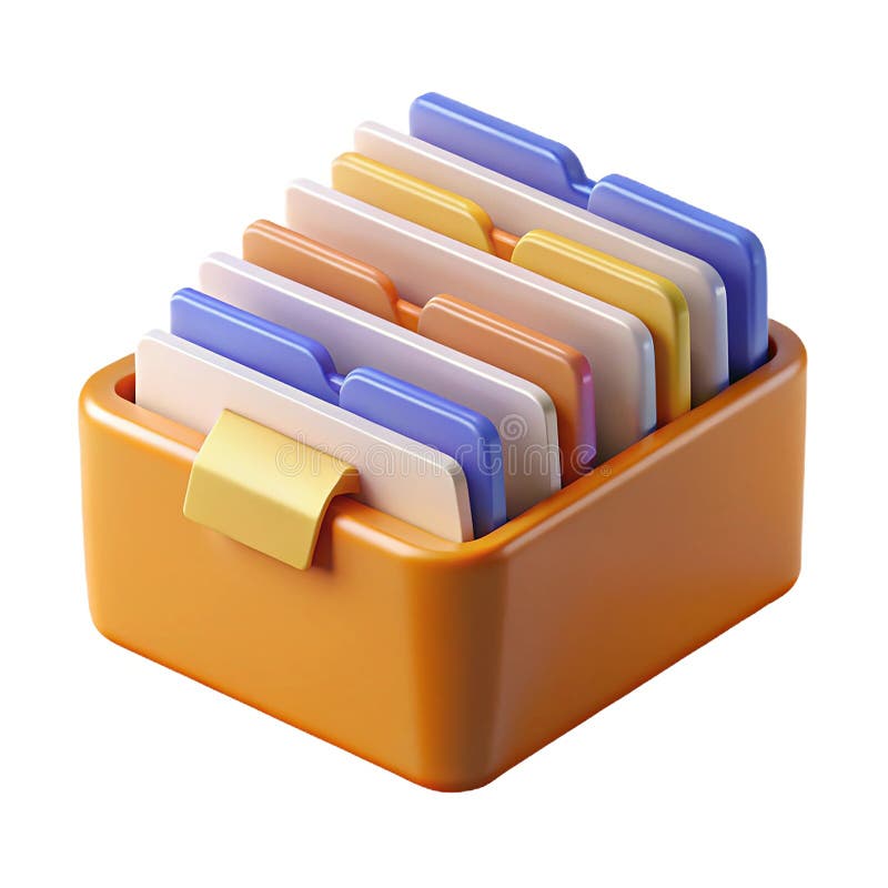 Index Cards Set for Note Organization Stock Illustration - Illustration ...