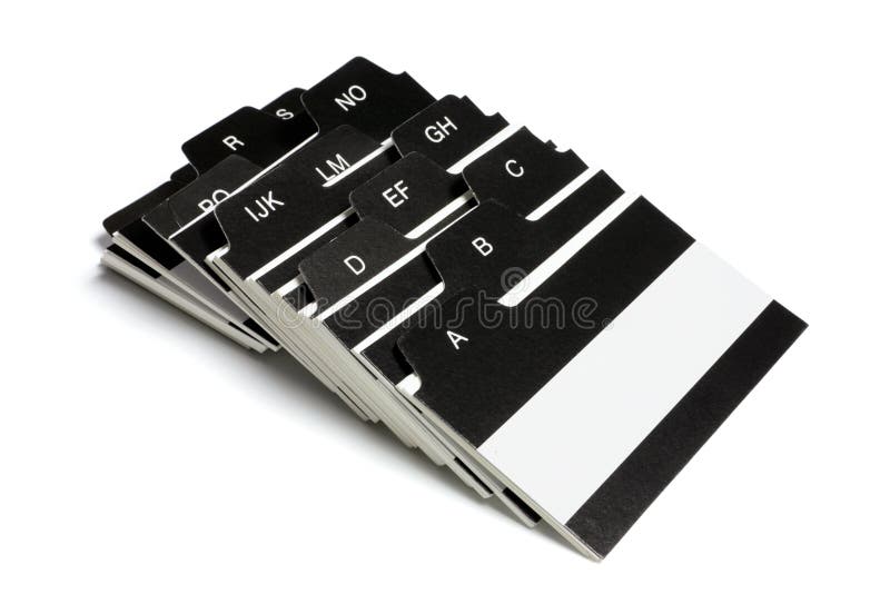 Index File stock image. Image of supplies, white, alphabetical - 10777287