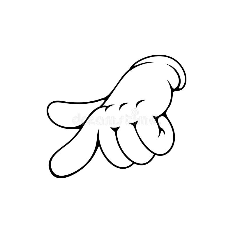 Mickey Mouse Pointing Finger Clip Art